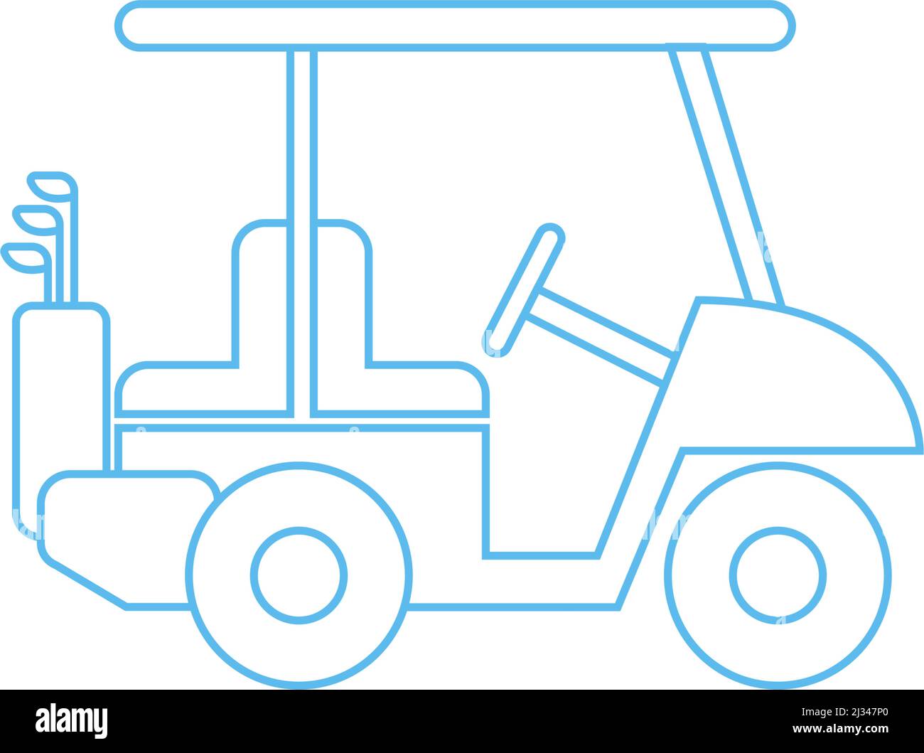 Golf cart icon design concept illustration template Stock Vector Image ...