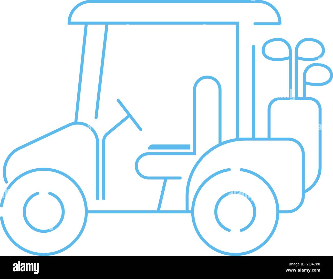 Golf cart icon design concept illustration template Stock Vector Image ...