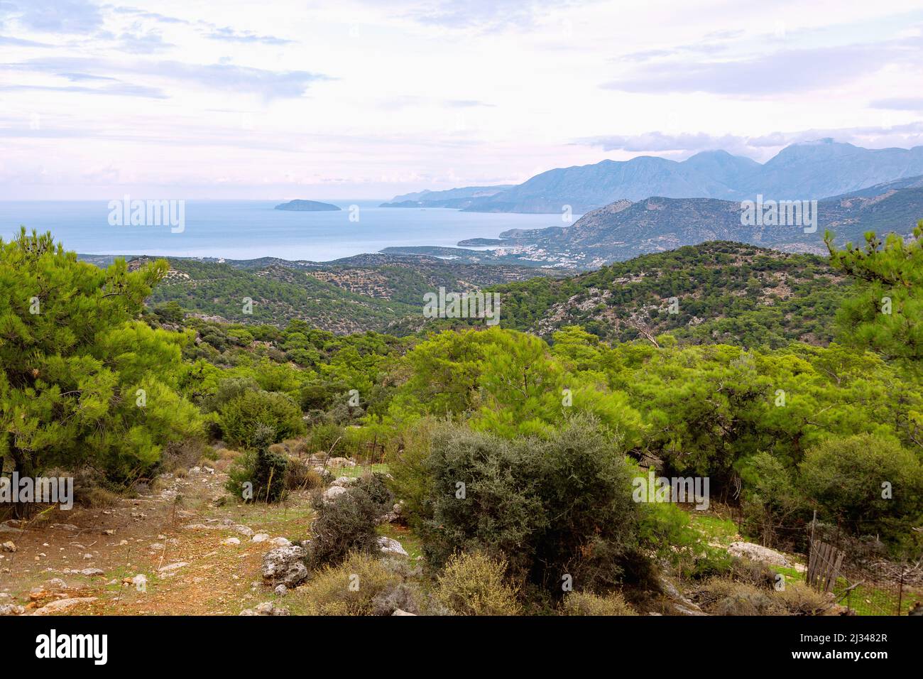 Mirabello Bay, Istro Stock Photo - Alamy
