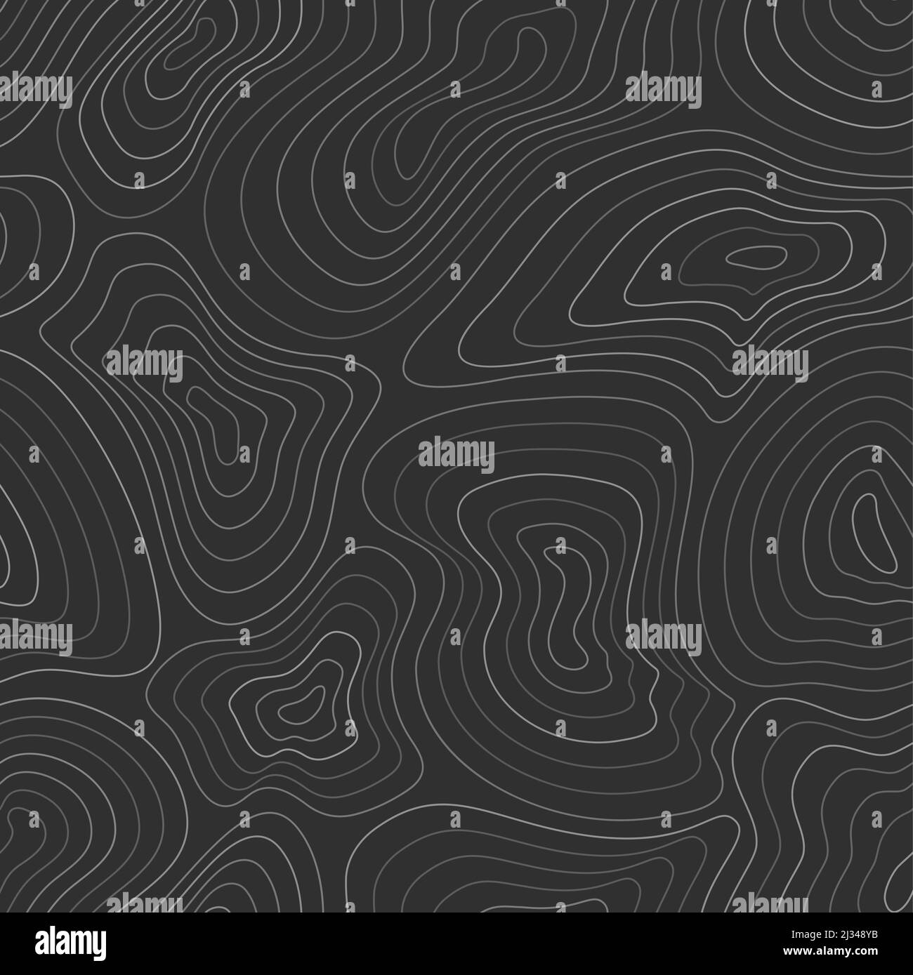 Topographic map, topographer seamless pattern, typography linear ...