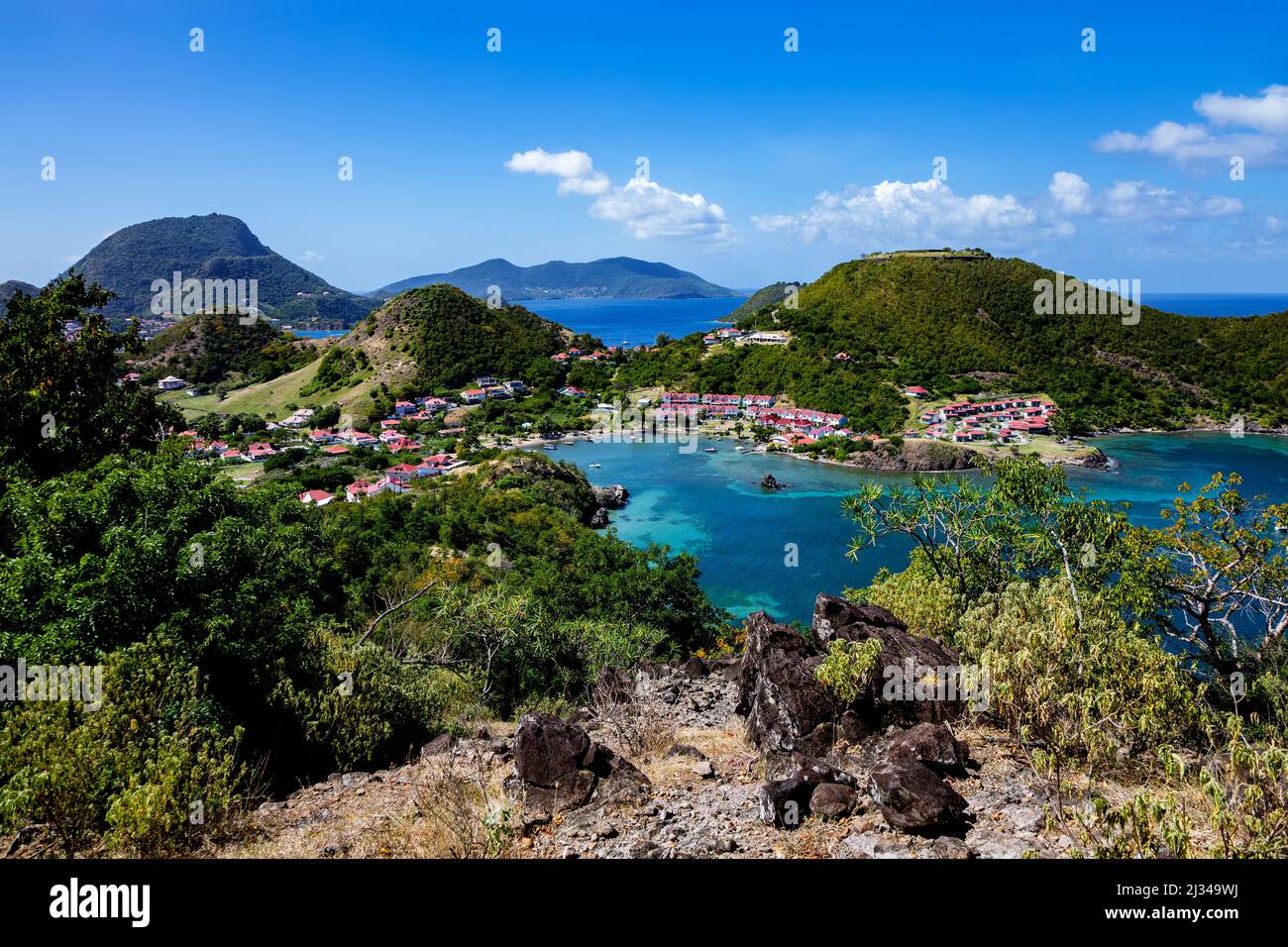 Bay of Marigot, Terre-de-Haut, Iles des Saintes, Les Saintes ...