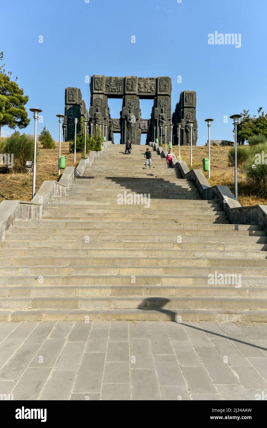 The History of Georgia Monument, located near Tbilisi Sea, was created ...