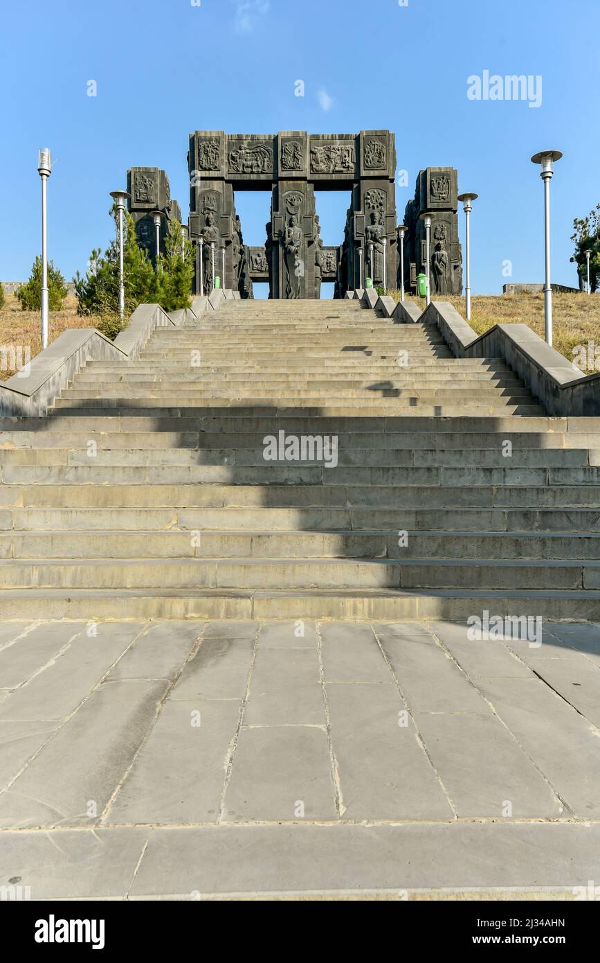 The History of Georgia Monument, located near Tbilisi Sea, was created ...