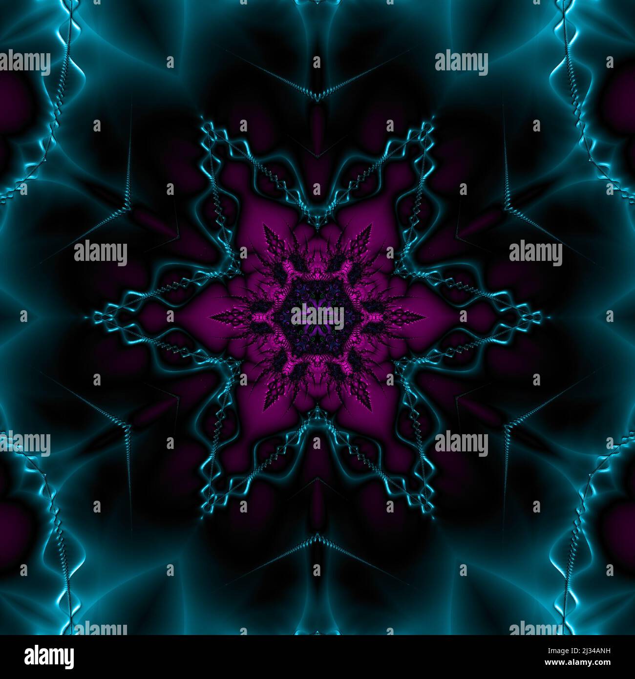 Abstract fractal background Infinite universe computer generated image ...