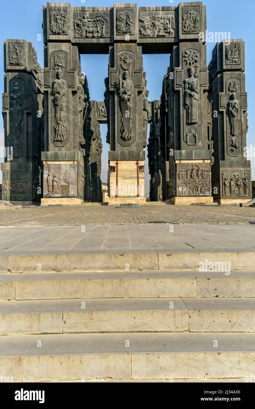 The History of Georgia Monument, located near Tbilisi Sea, was created ...