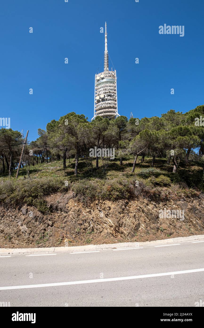 Communications tower in barcelona hi-res stock photography and images ...