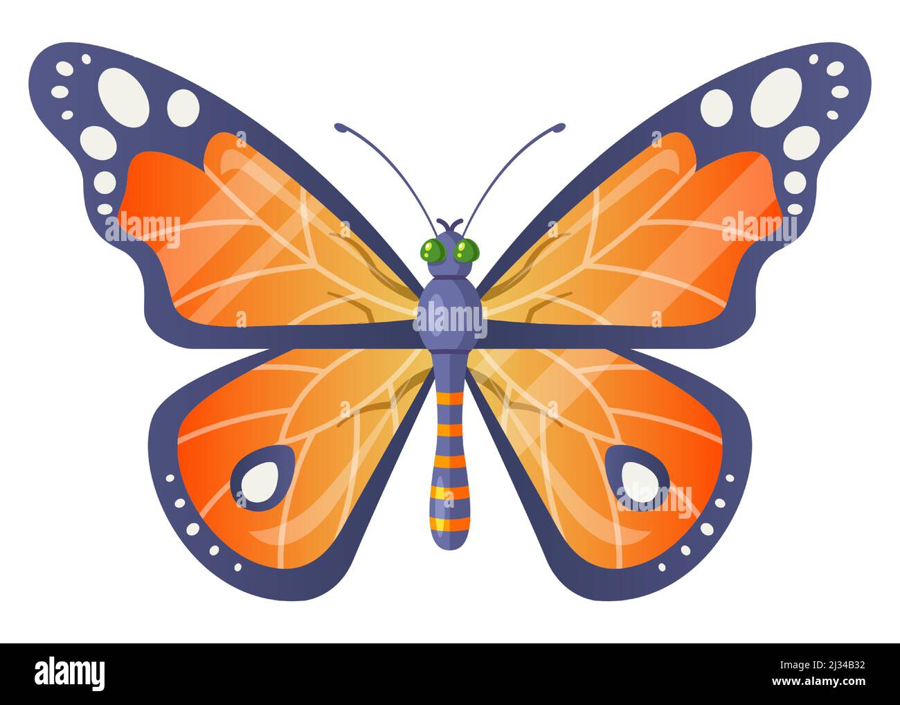 Non Realistic Butterfly Clip Art