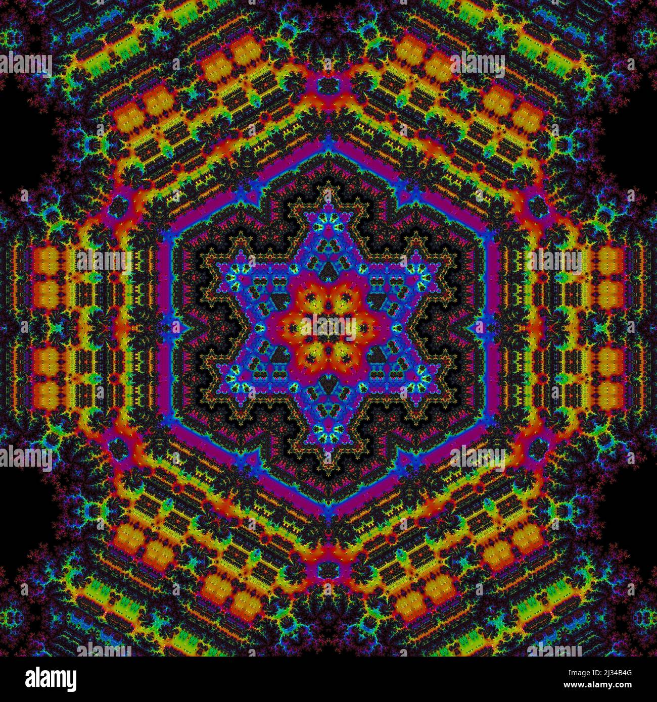 Abstract fractal background Infinite universe computer generated image ...