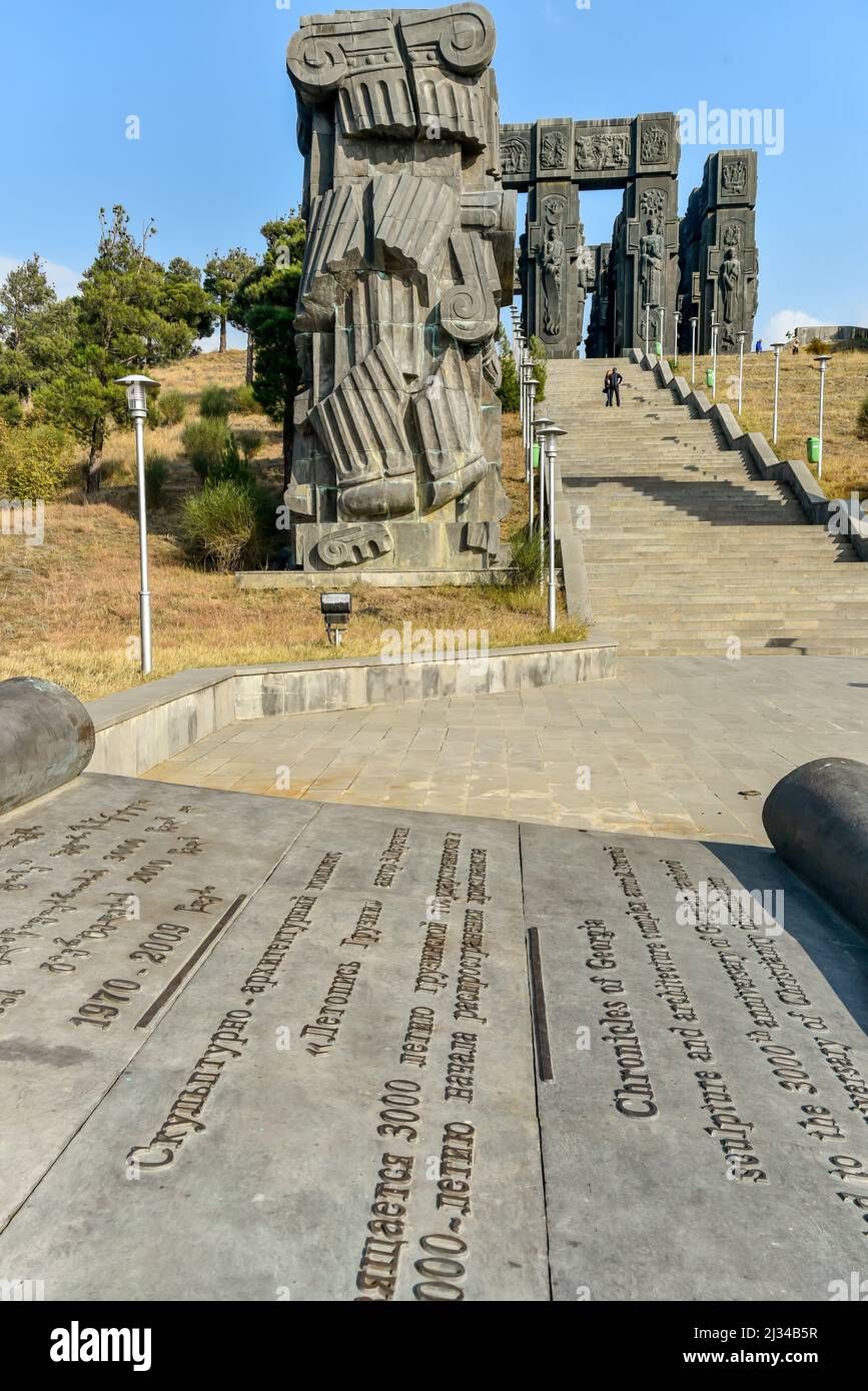 The History of Georgia Monument, located near Tbilisi Sea, was created ...