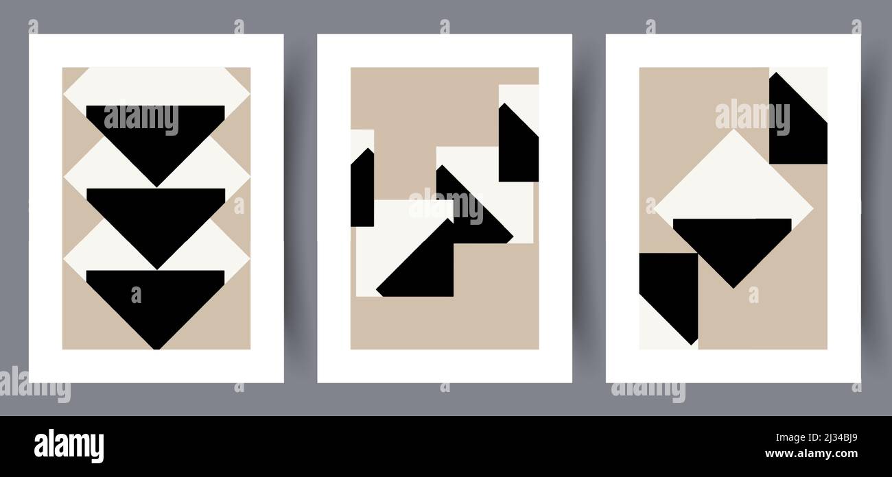 Printable wall art vector poster set vector Stock Vector Image & Art ...