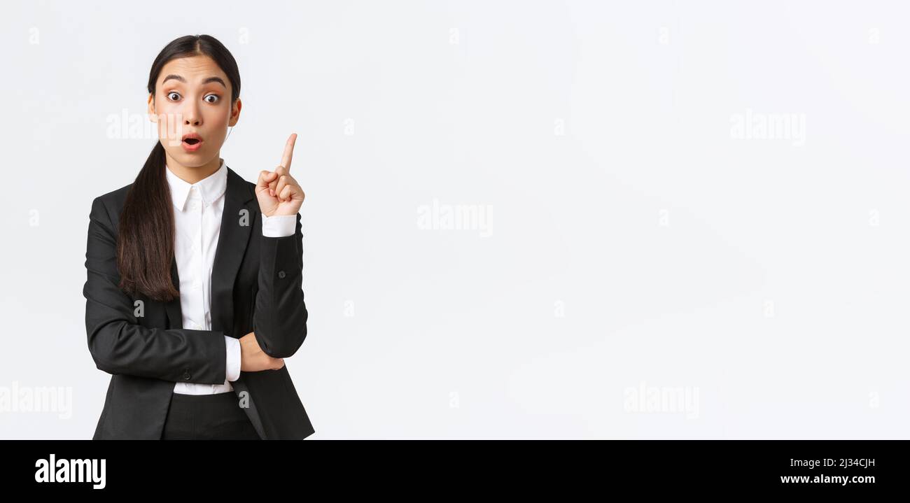 Astounded smart asian female entrepreneur, construction manager have ...