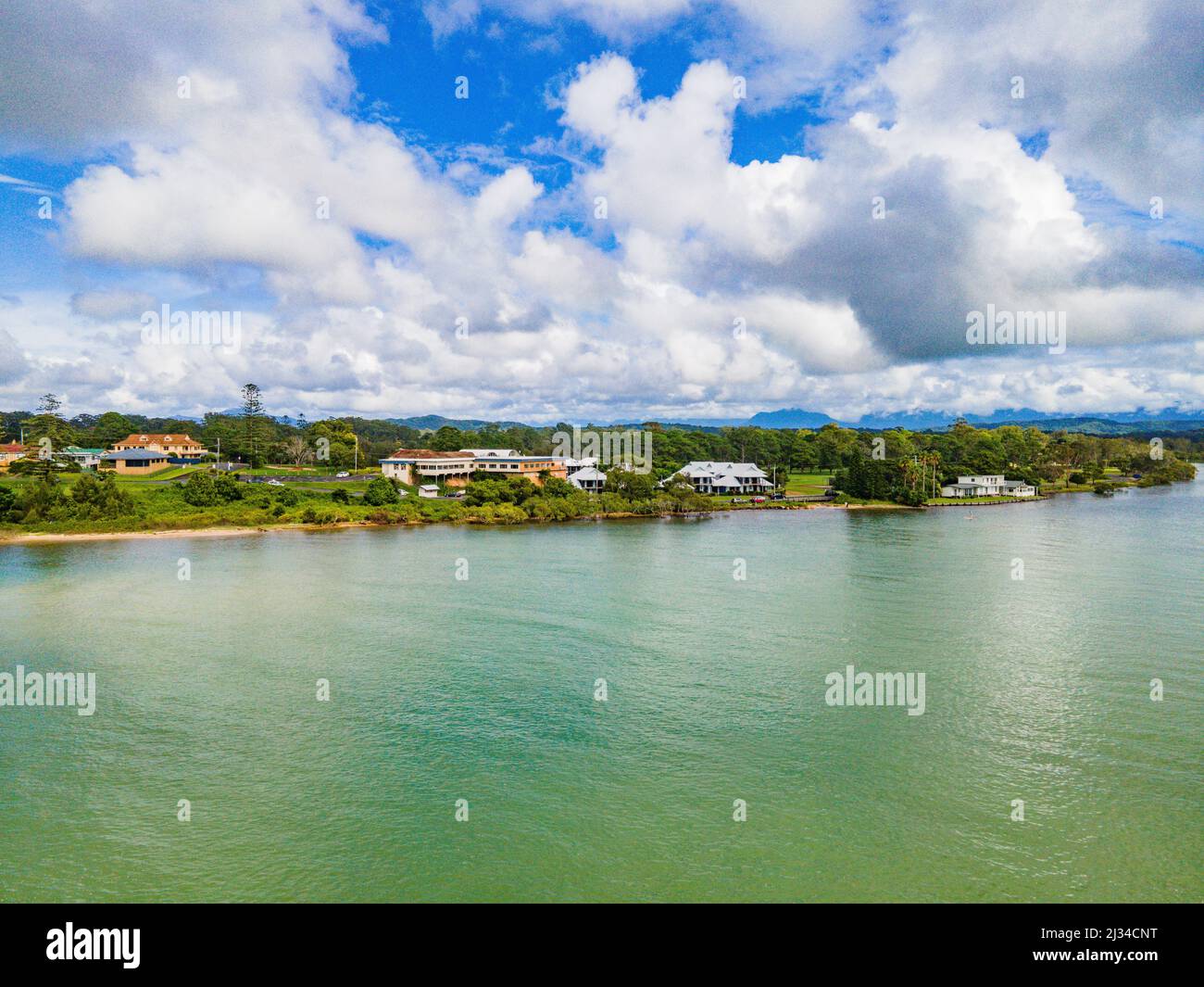 An aerial view at Urunga, NSW, Australia Stock Photo - Alamy