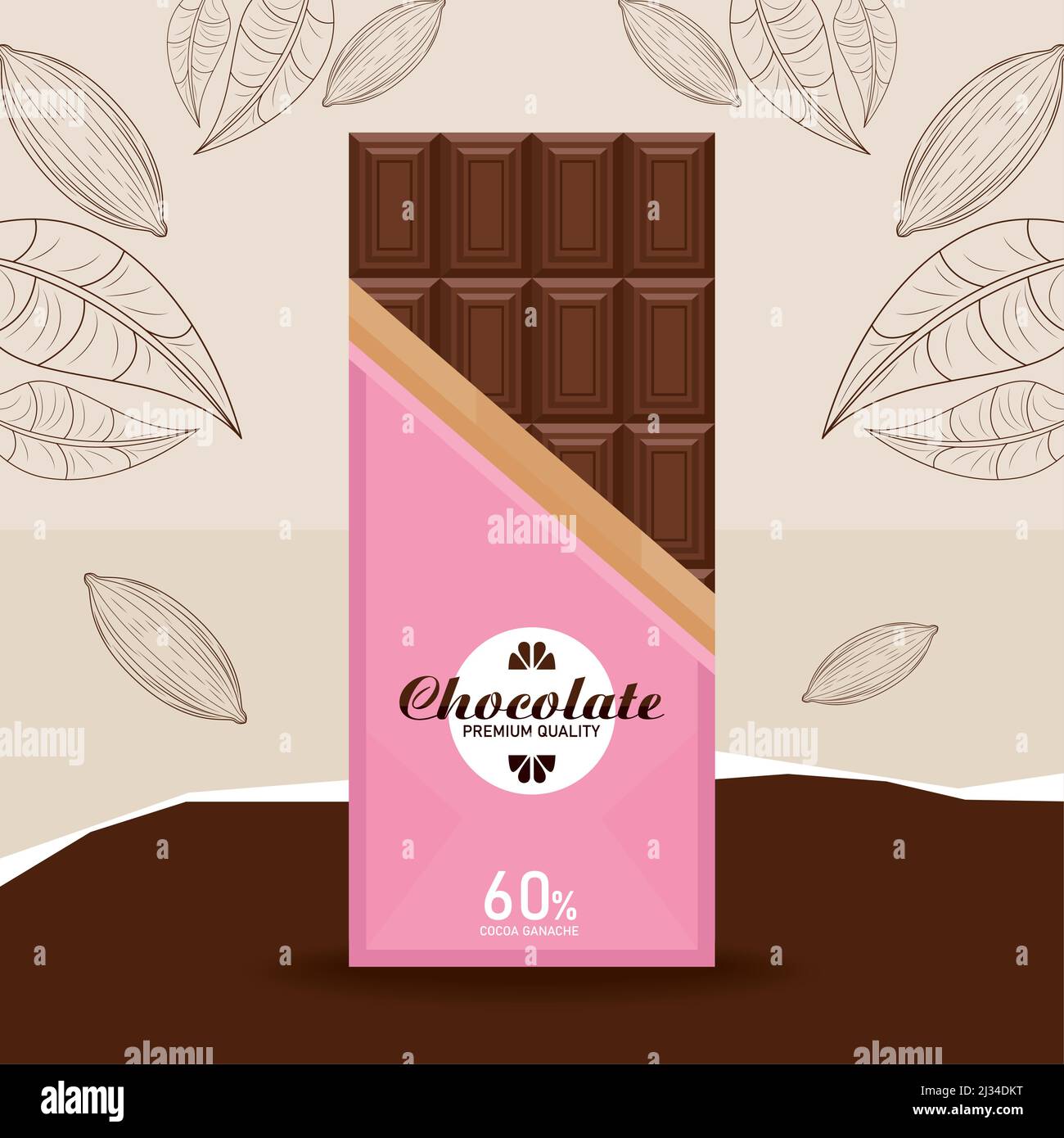 chocolate lettering in bar Stock Vector Image & Art - Alamy