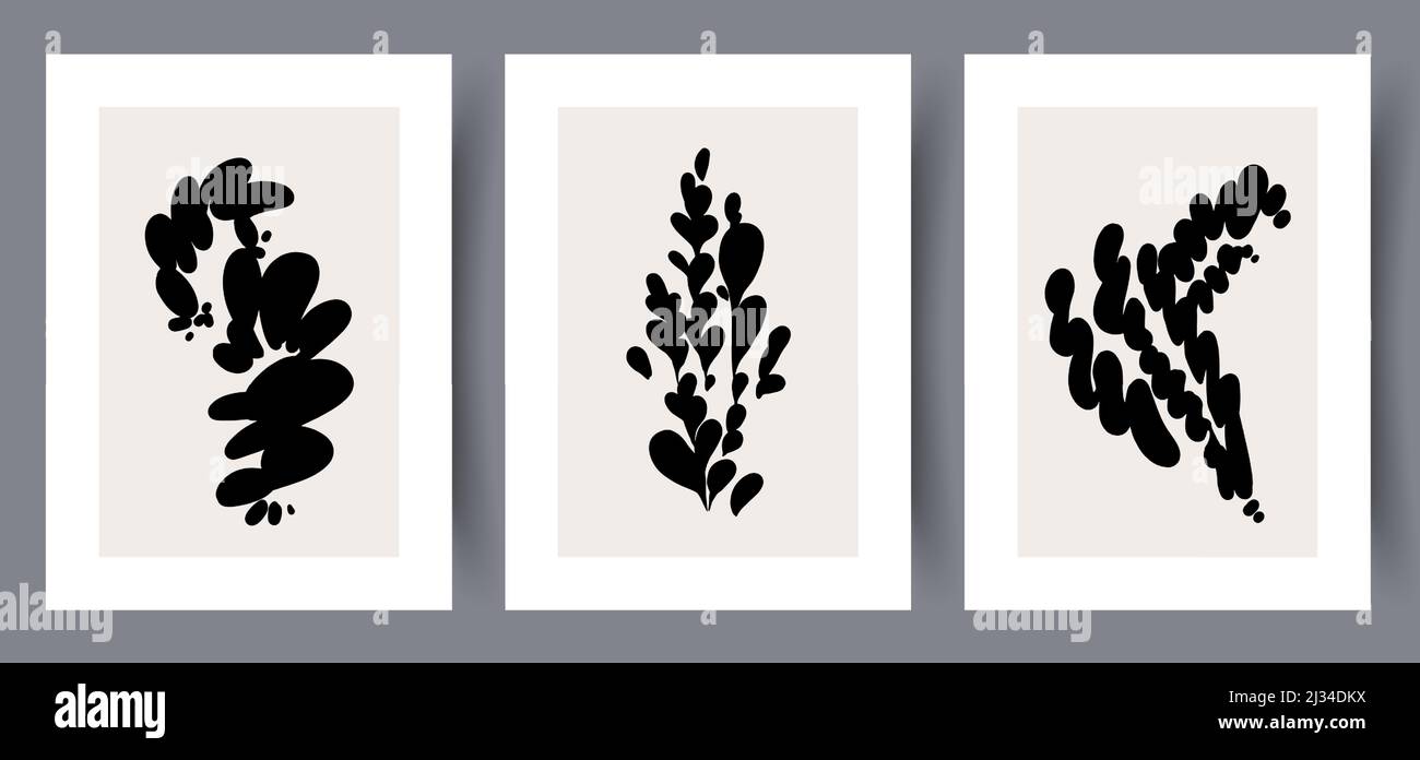 Printable wall art vector poster set vector Stock Vector Image & Art ...