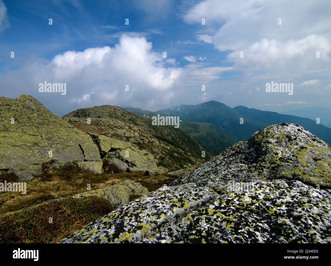 Hiking on Clay Loop Trail (Mount Clay) in the scenic landscape of the ...