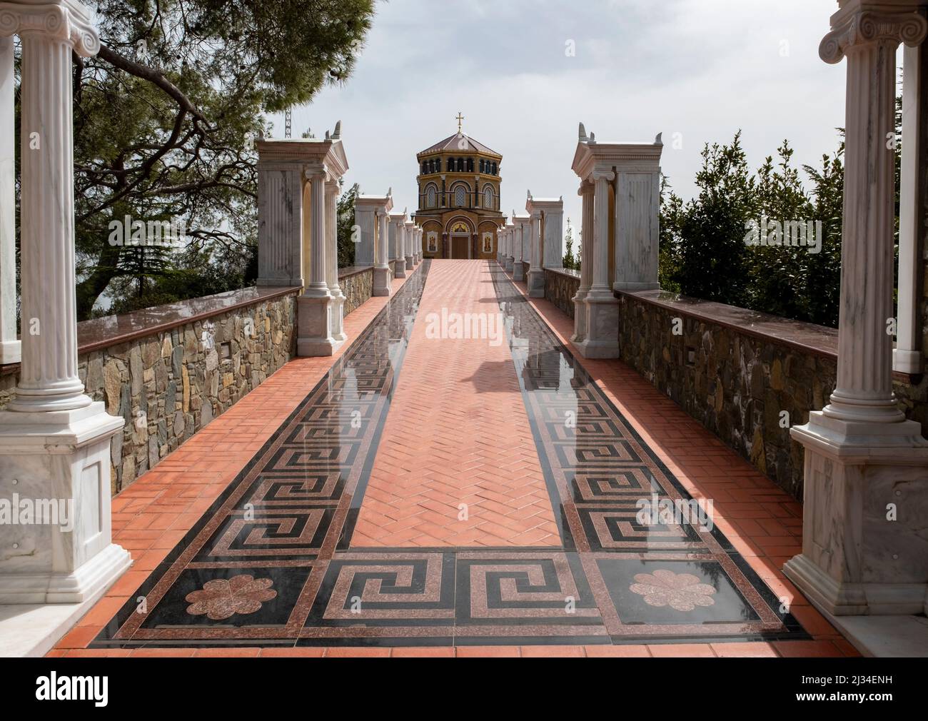 Walkway to throni hill mausoleum hi-res stock photography and images ...