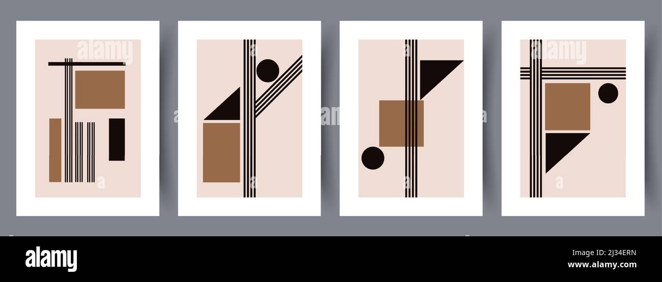 Printable wall art vector poster set vector Stock Vector Image & Art ...