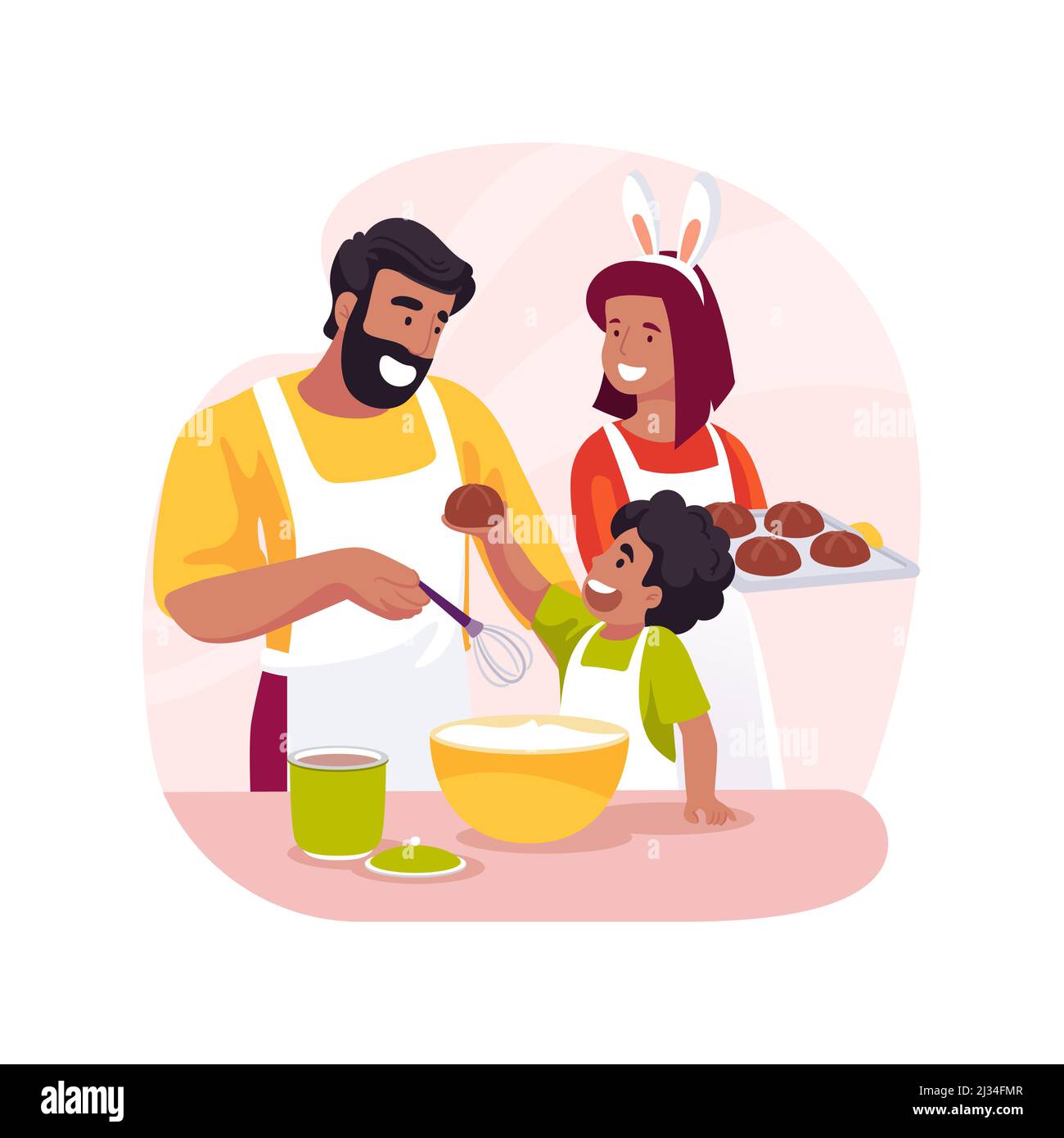 Easter baking isolated cartoon vector illustration Stock Vector Image ...