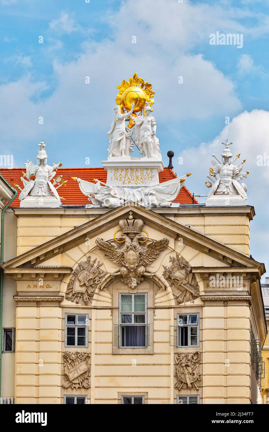 Beautiful rich in details architecture of Vienna, the capital of ...