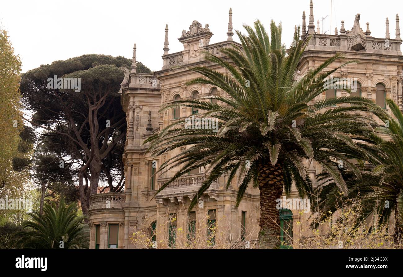Spectacular architecture in the historic city of Santander,Spain Stock ...