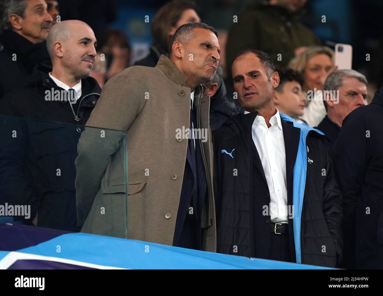 Manchester City chairman Khaldoon Al Mubarak during the UEFA Champions ...