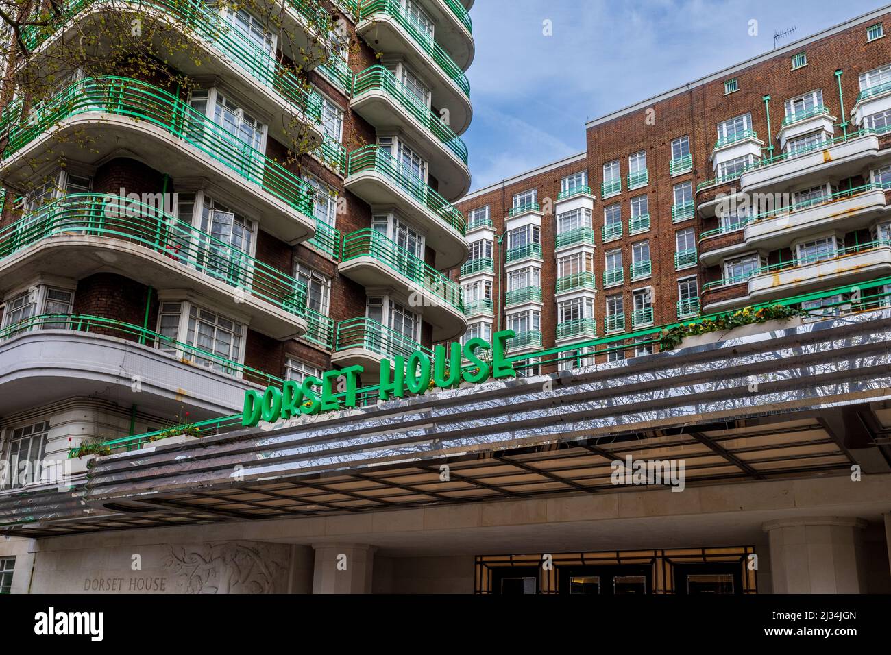 Dorset House Marylebone London. Built 1934-5, architect T P Bennett ...