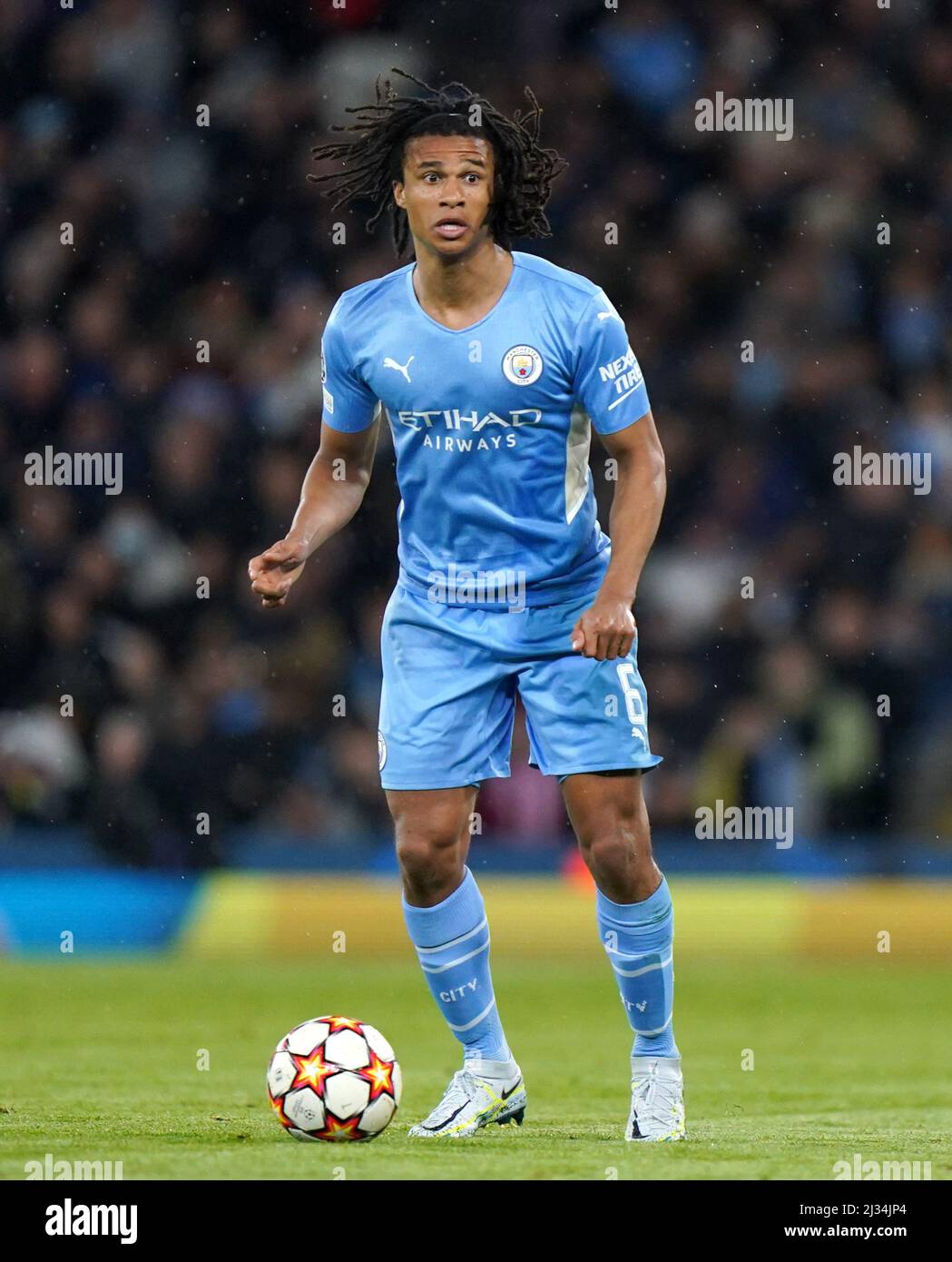 Manchester City's Nathan Ake during the UEFA Champions League Quarter ...