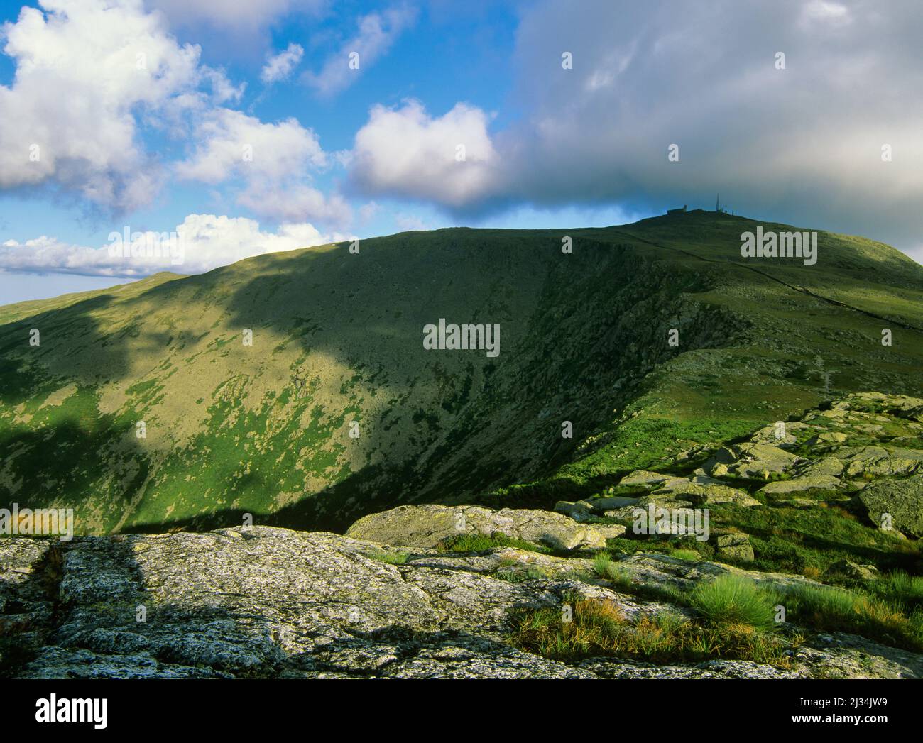 Looking across the Great Gulf headwall at Mount Washington from Clay ...