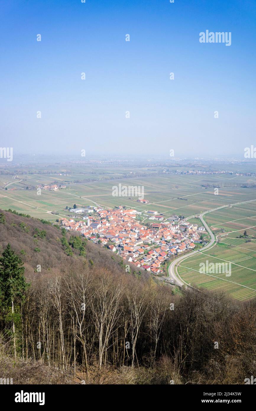 The village of Eschbach and the Upper Rhine Valley in Southern ...