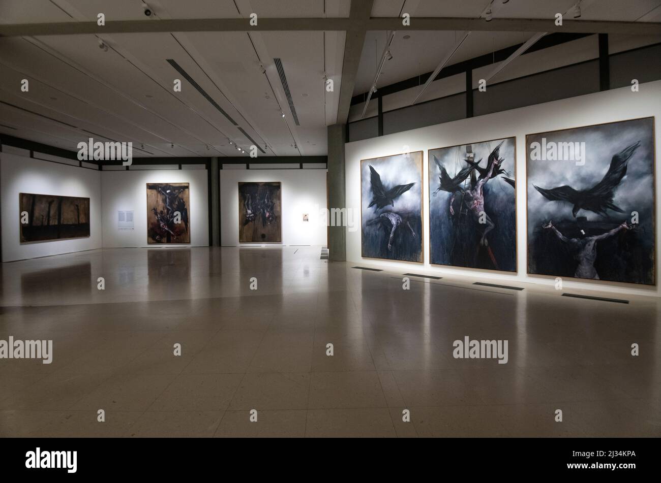 Vladimir Veličković exhibition. Museum of Contemporary Art Belgrade, Serbia Stock Photo - Alamy