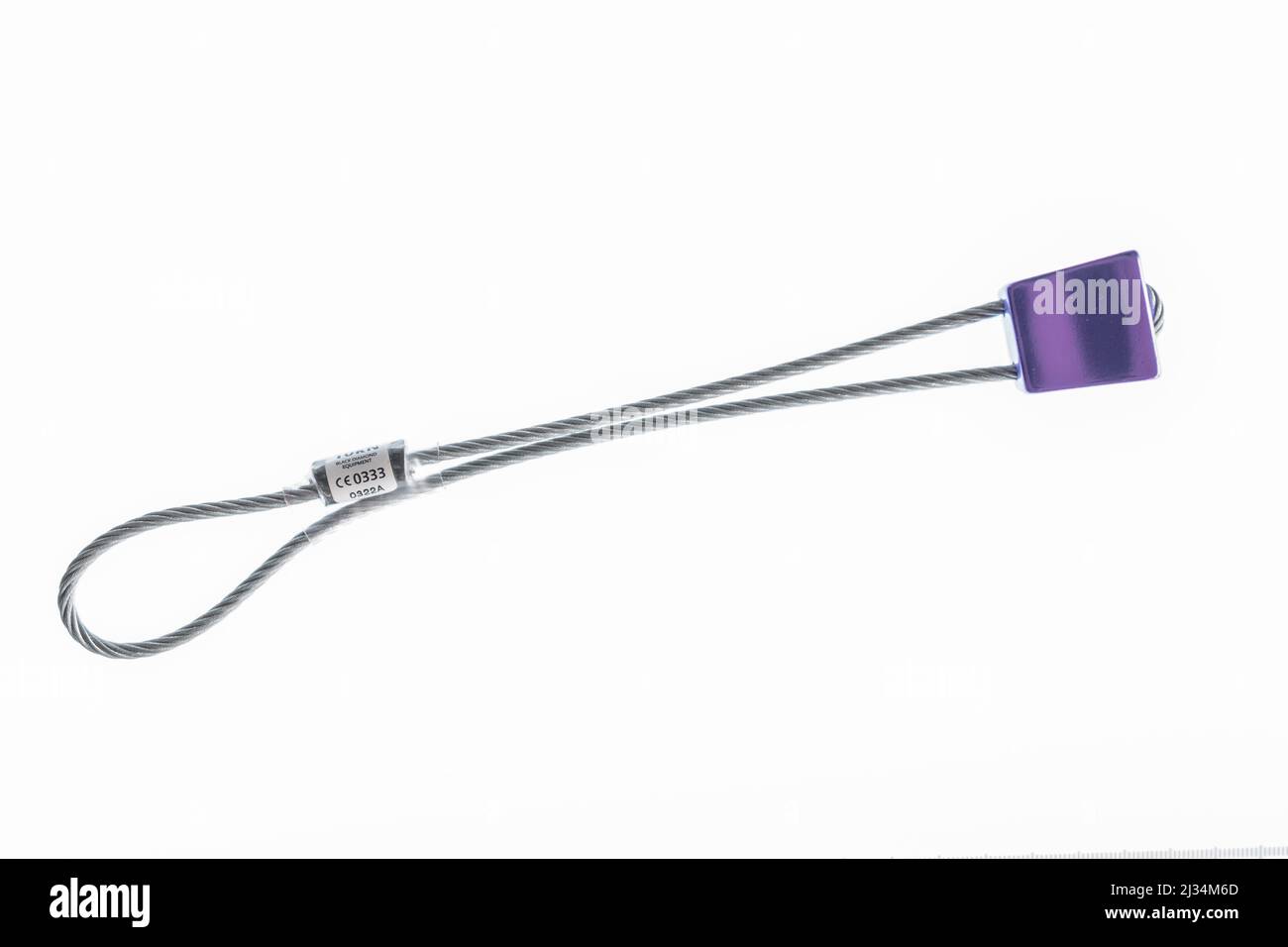 Rock climbing wire nut for traditional climbing Stock Photo - Alamy