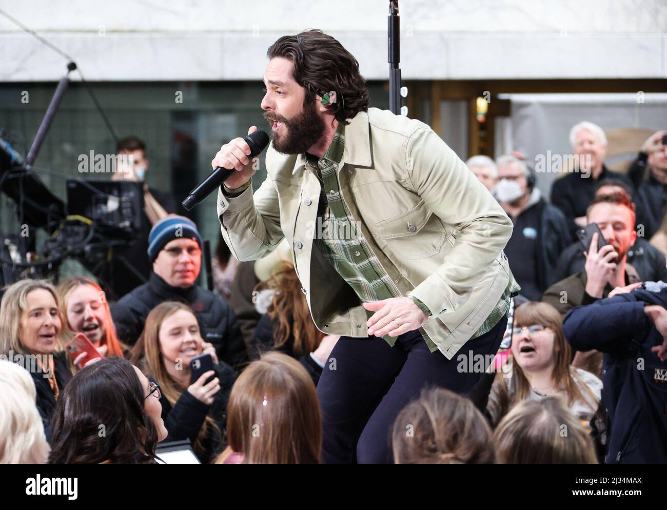 New York, NY, USA. 5th Apr, 2022. Thomas Rhett on stage for NBC Today ...