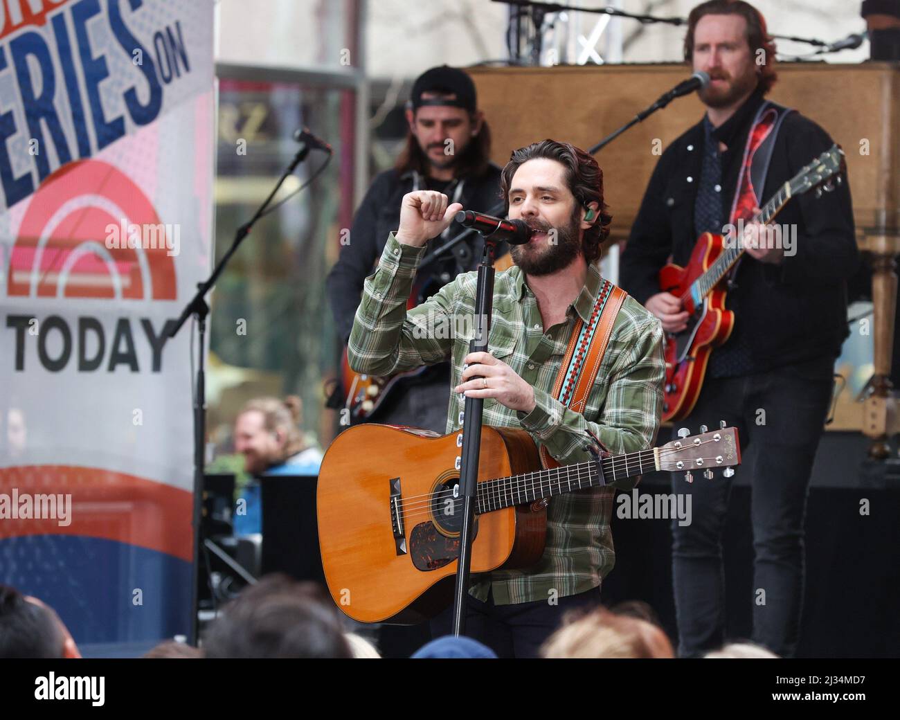 New York, NY, USA. 5th Apr, 2022. Thomas Rhett on stage for NBC Today ...