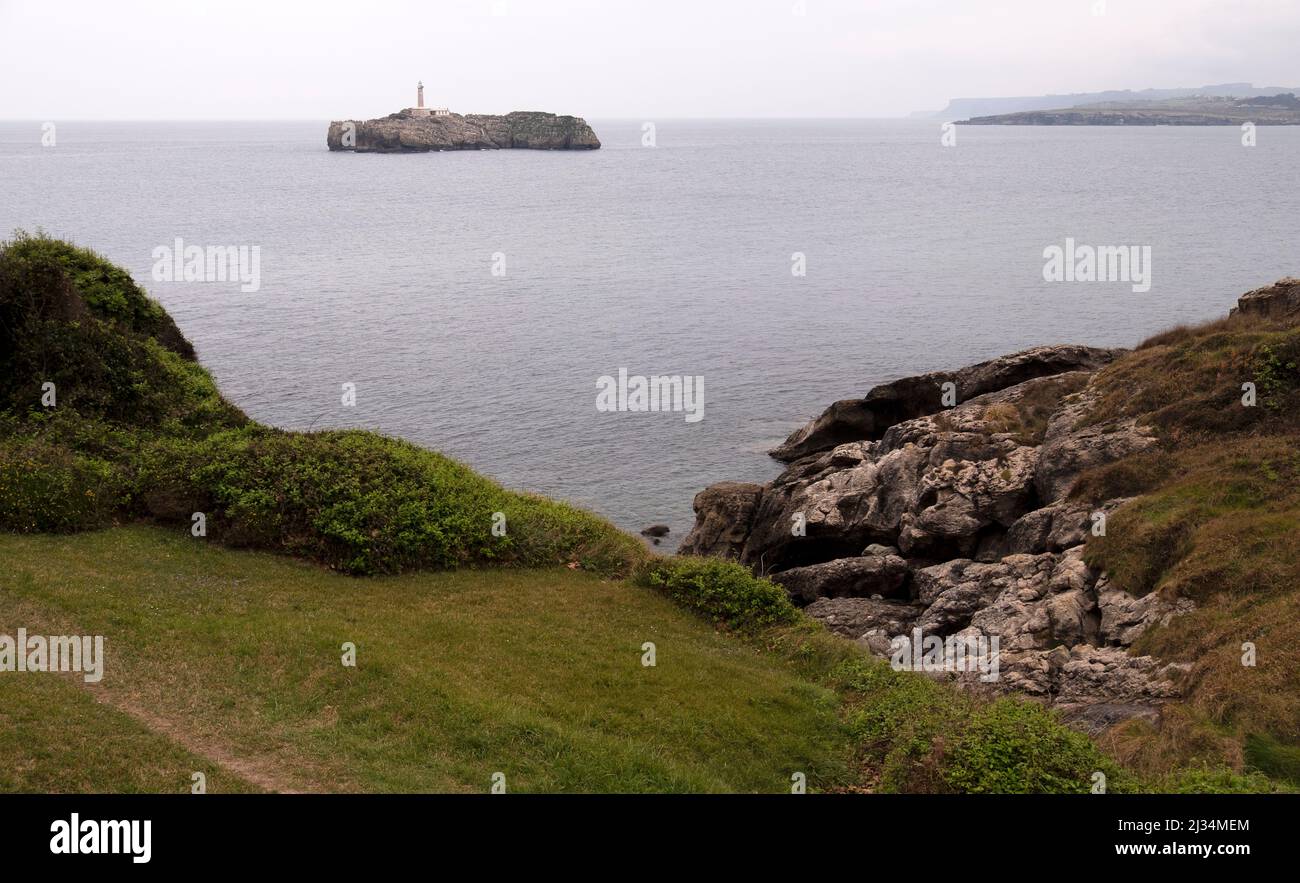 Magdalena Peninsula Santander, Spain Atlantic coast scenery Stock Photo ...