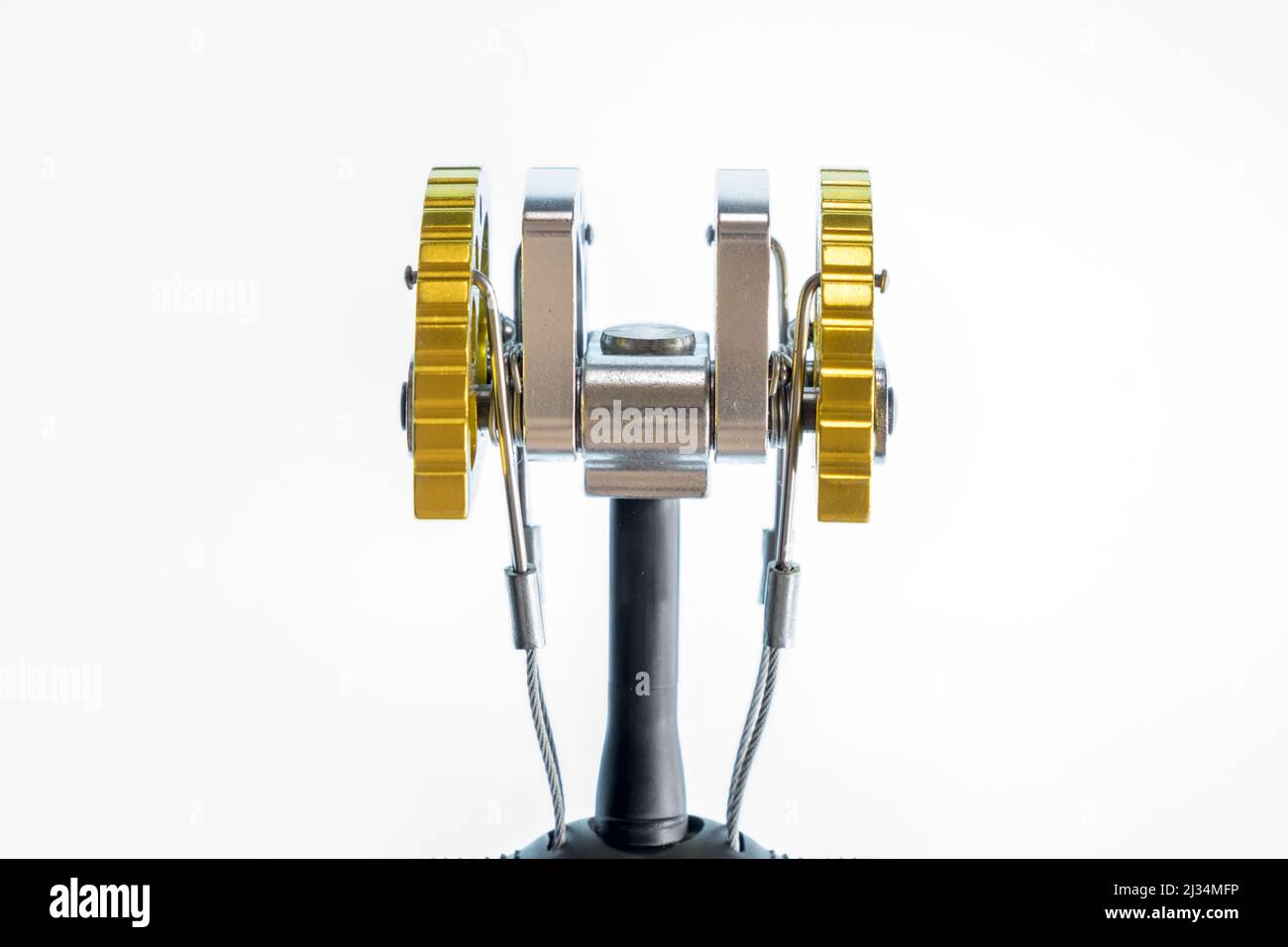 Spring loaded camming device, rock climbing protection equipment number ...