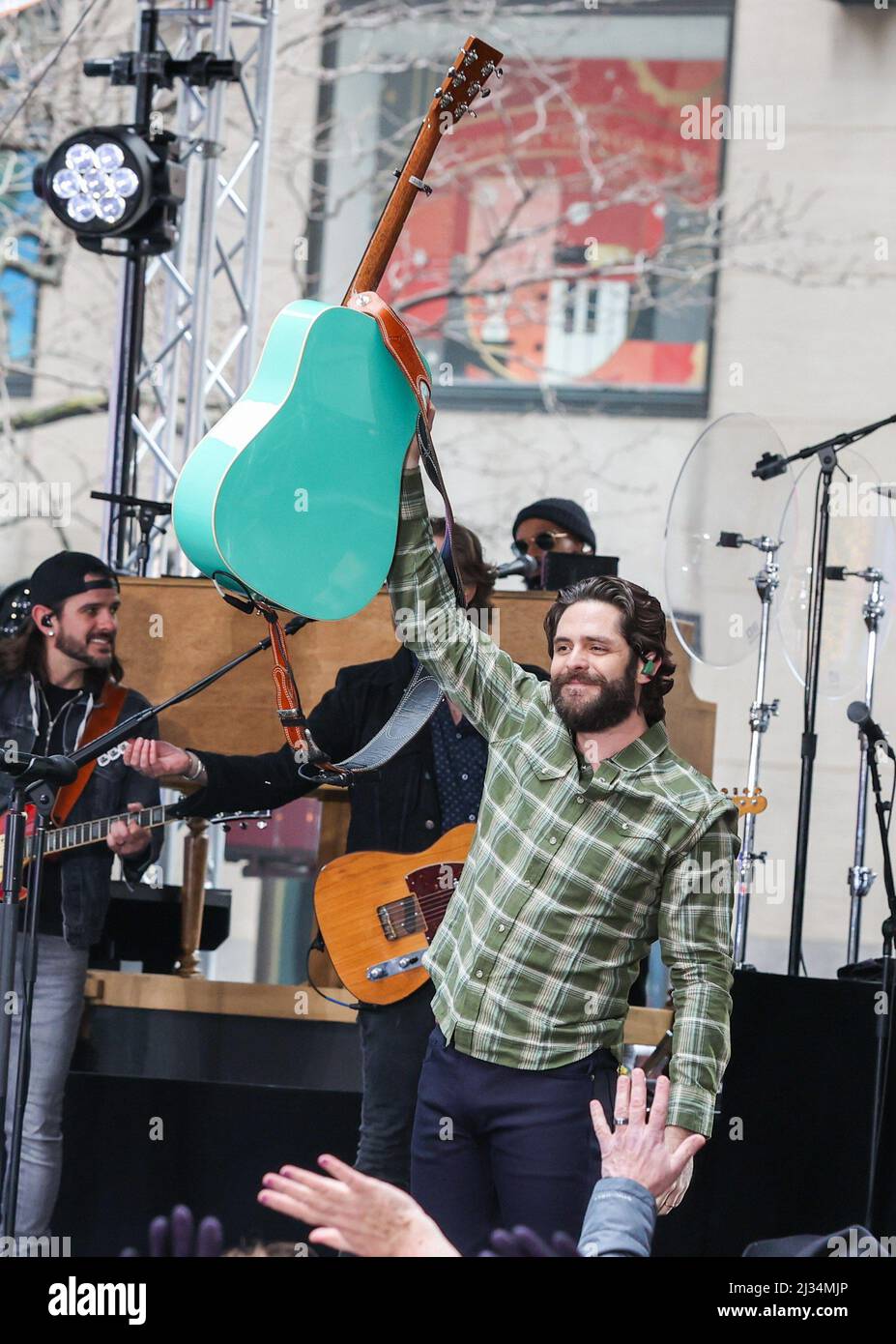 New York, NY, USA. 5th Apr, 2022. Thomas Rhett on stage for NBC Today ...