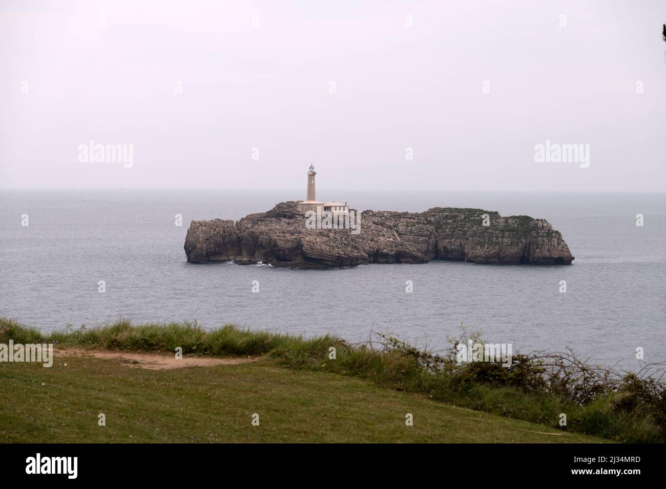 Magdalena Peninsula Santander, Spain Atlantic coast scenery Stock Photo ...