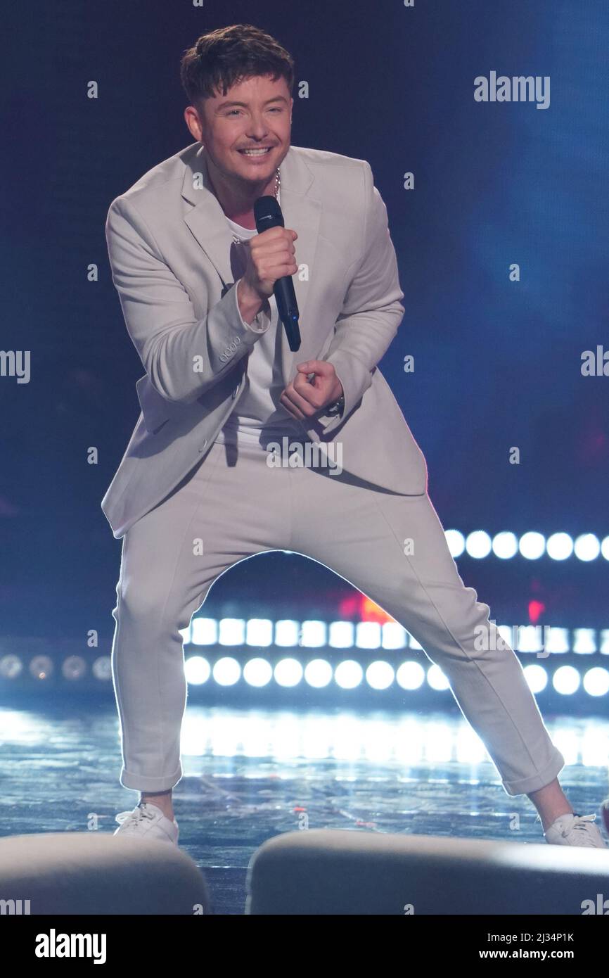 Berlin, Germany. 05th Apr, 2022. Tim Peters is on stage during the ...