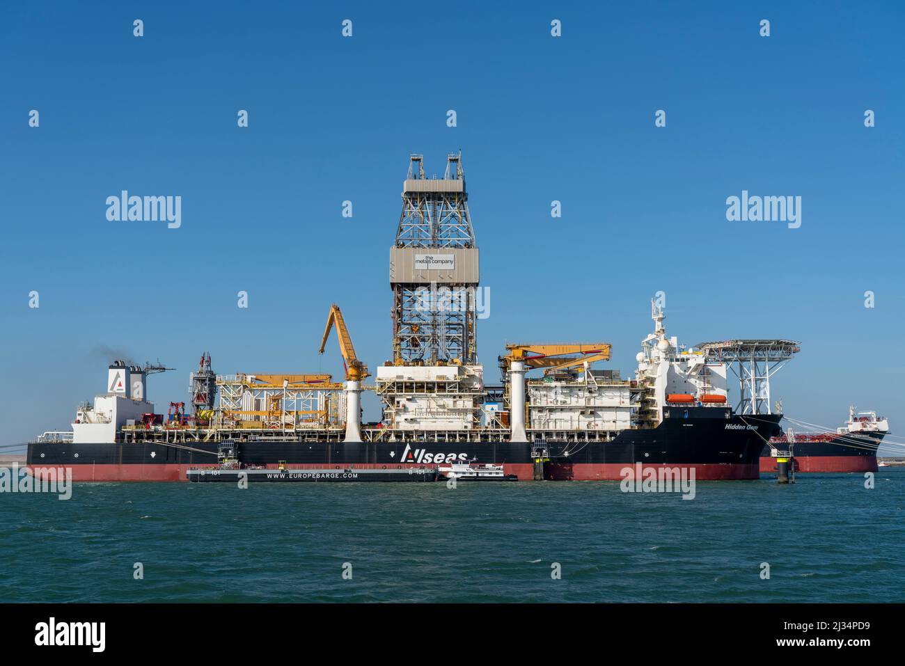 Drilling vessel Hidden Gem of The Metals Company, is being converted in ...