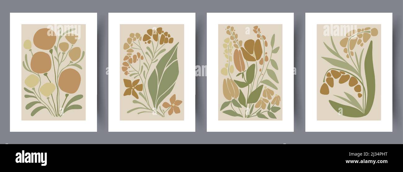 Printable wall art vector poster set vector Stock Vector Image & Art ...