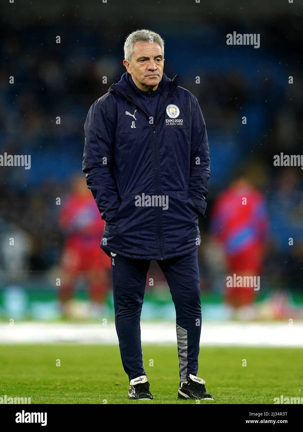 Manchester City assistant manager Juan Manuel Lillo during the UEFA ...