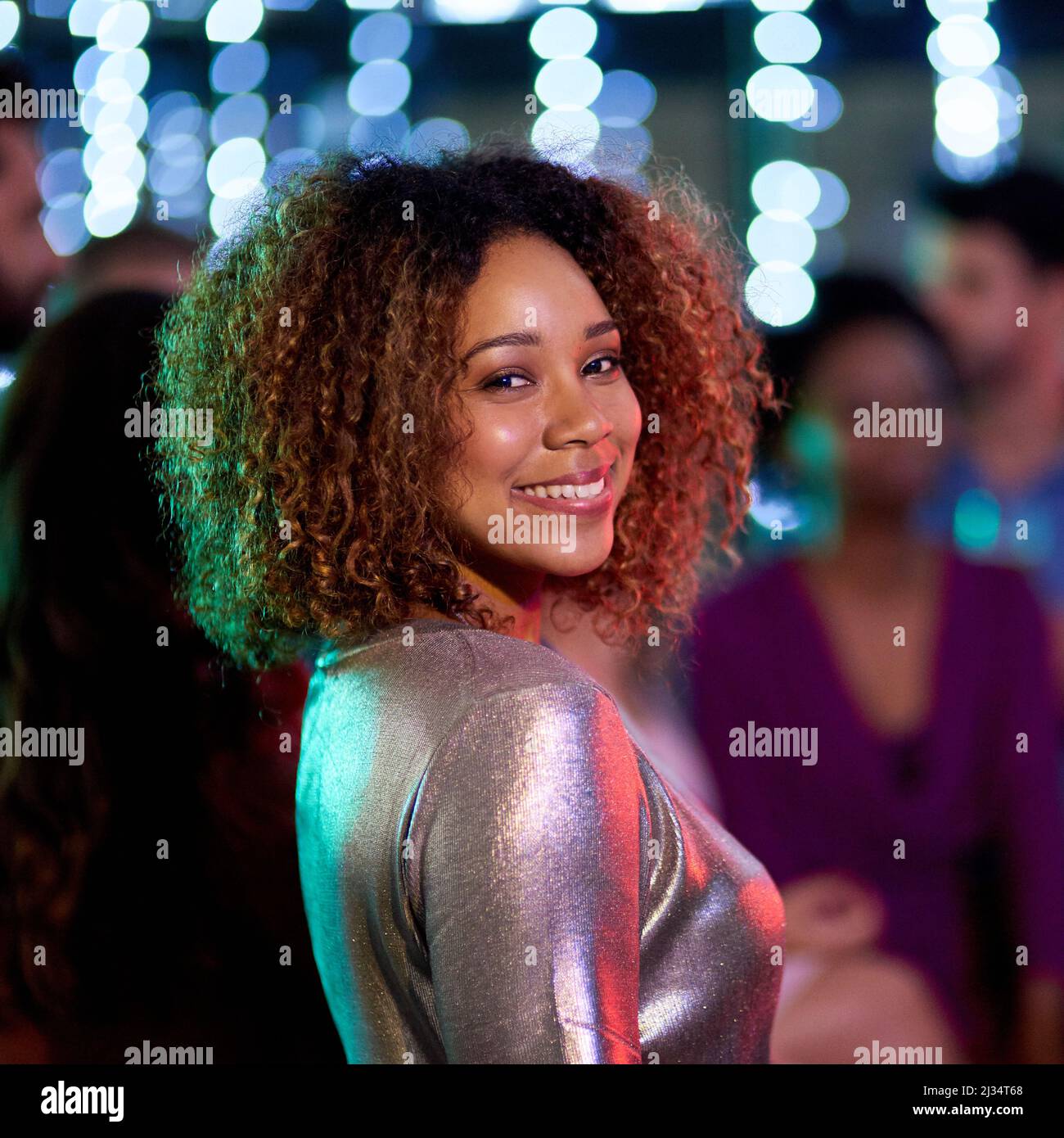 Woman in a nightclub hi-res stock photography and images - Alamy