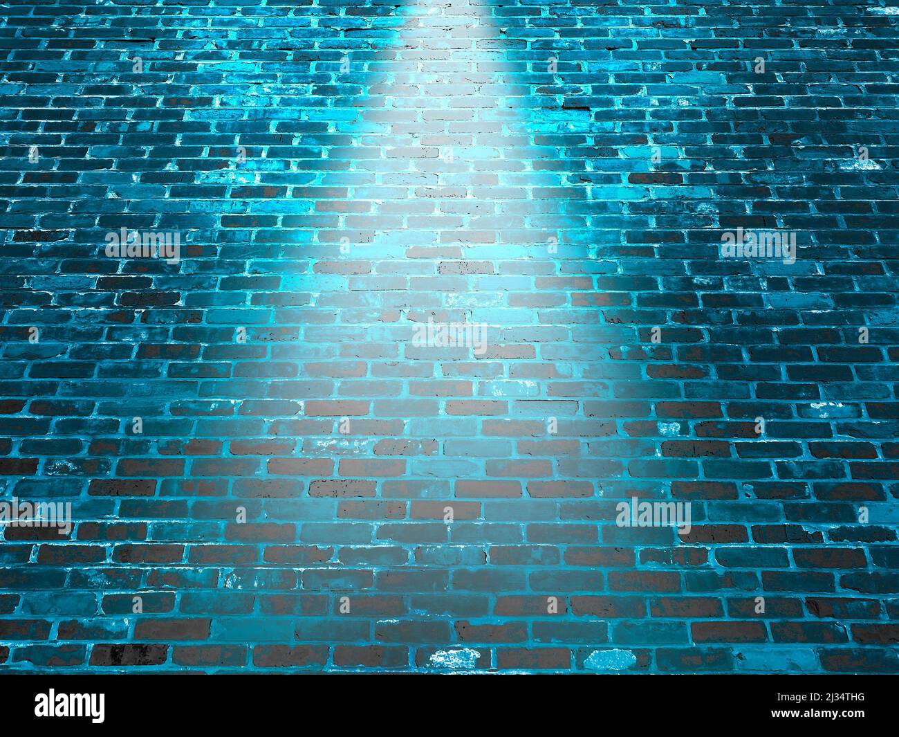 a night prison security brick wall spotlight warehouse alley shining ...