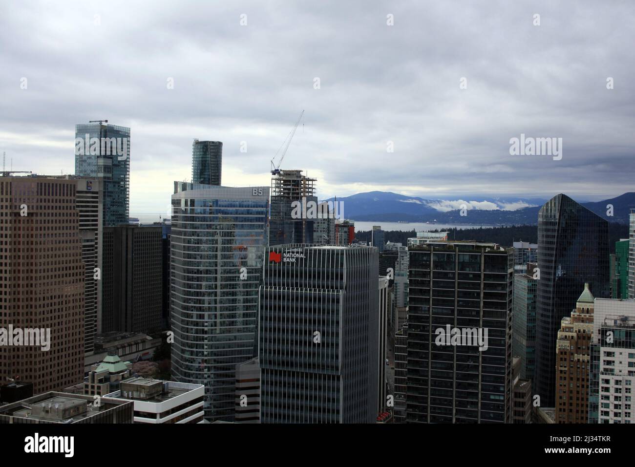 The high-rise buildings in downtown Vancouver, British Columbia Stock ...