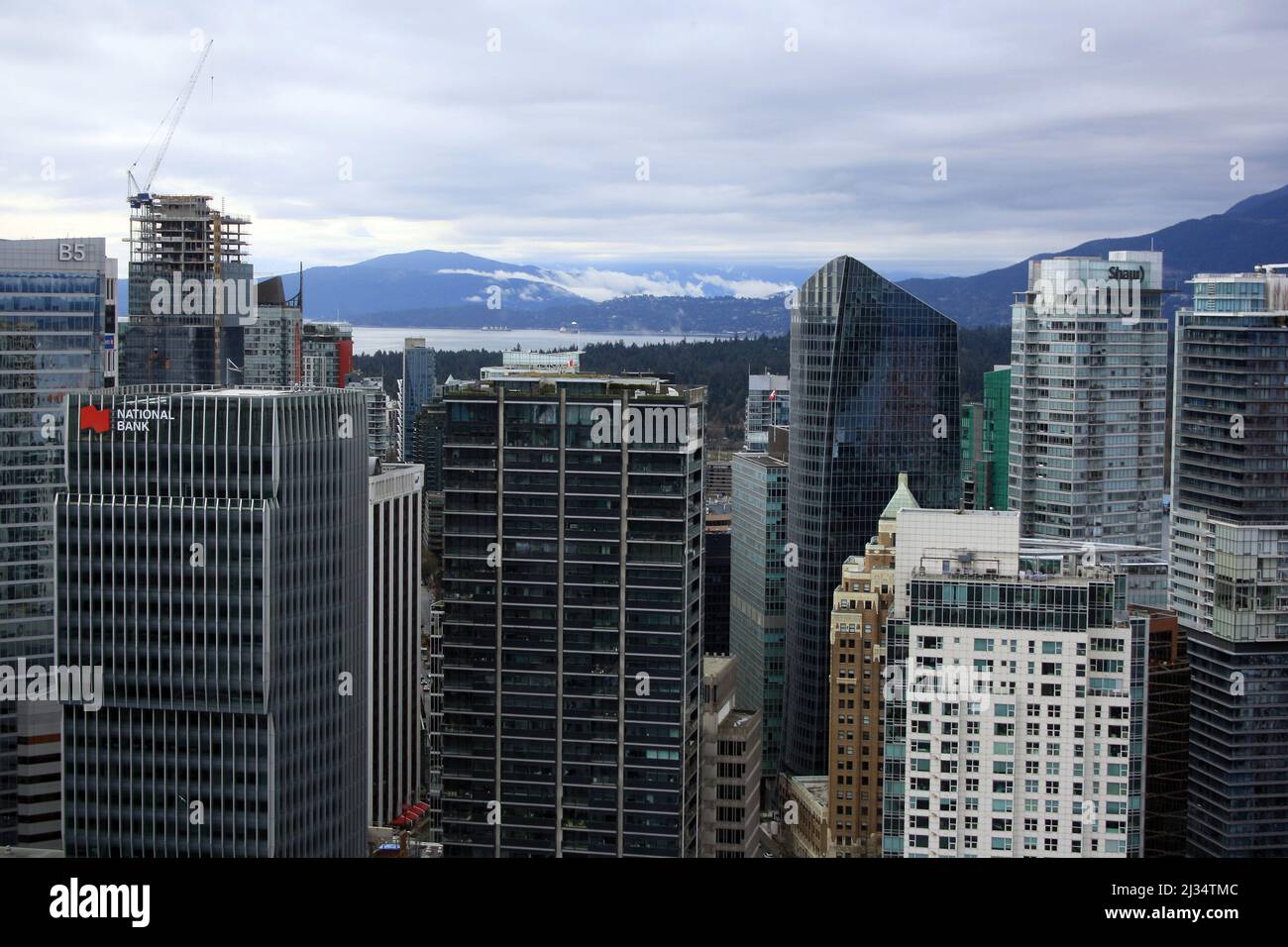 The high-rise buildings in downtown Vancouver, British Columbia Stock ...