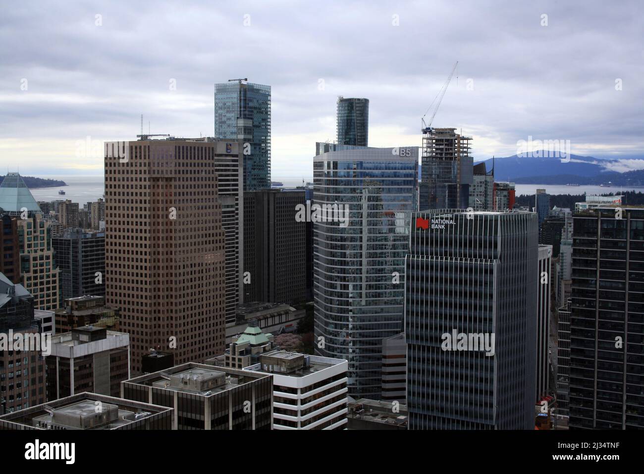 The high-rise buildings in downtown Vancouver, British Columbia Stock ...