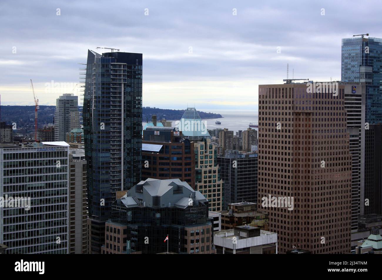 The high-rise buildings in downtown Vancouver, British Columbia Stock ...