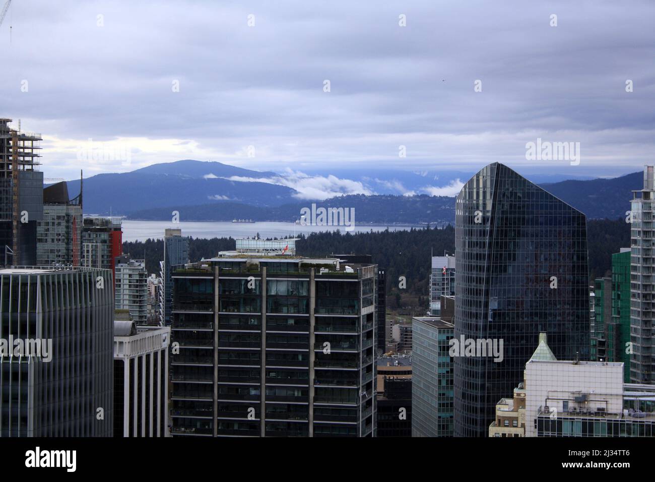 The high-rise buildings in downtown Vancouver, British Columbia Stock ...
