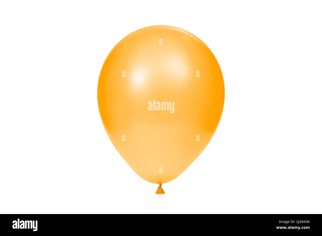 Orange balloon isolated on white background. Template for postcard ...