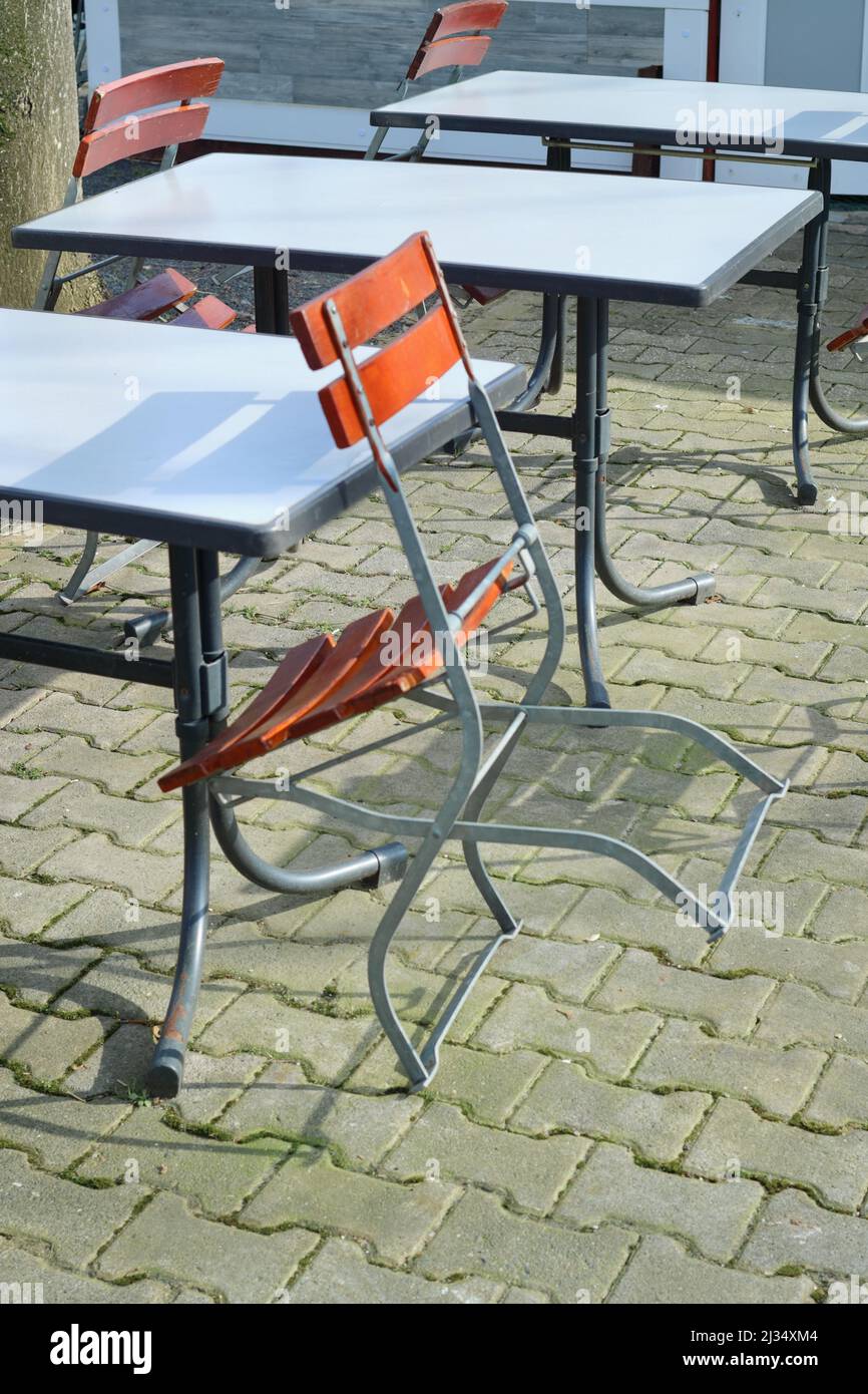 School chair leg hi-res stock photography and images - Alamy